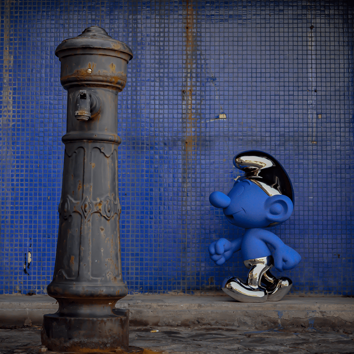Walking Smurf IMPS Figurine 55 cm Bicolor